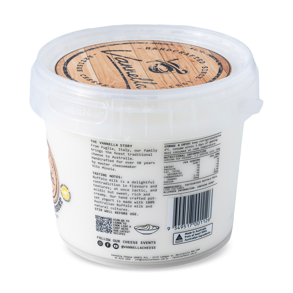Buffalo Yogurt Pot-Set | Natural Grass-Fed | Vannella Cheese – Vannella ...